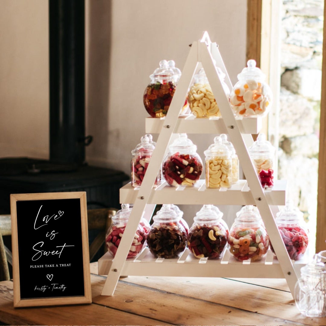 Love is Sweet Sign | Wedding Sign Love is Sweet | Minimalist Wedding ...