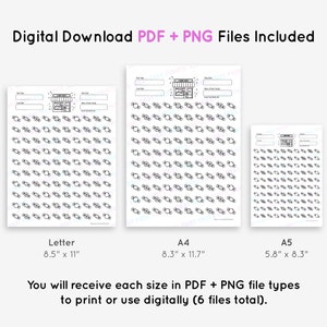 Candy Debt Tracker Digital Download PDF & PNG Printable - Etsy