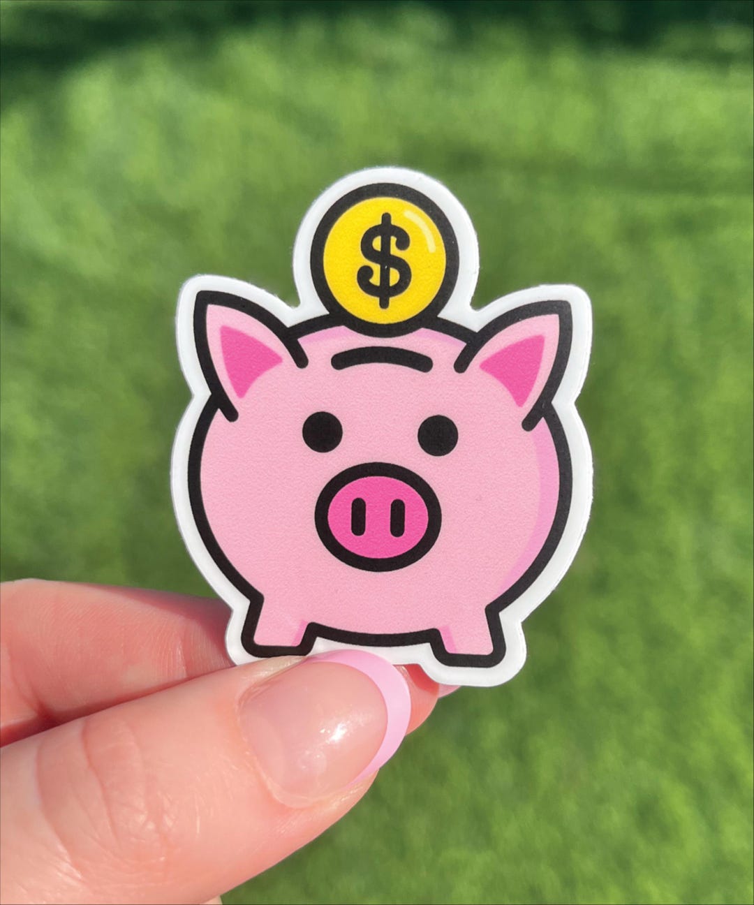 Piggy Bank Sticker - Etsy