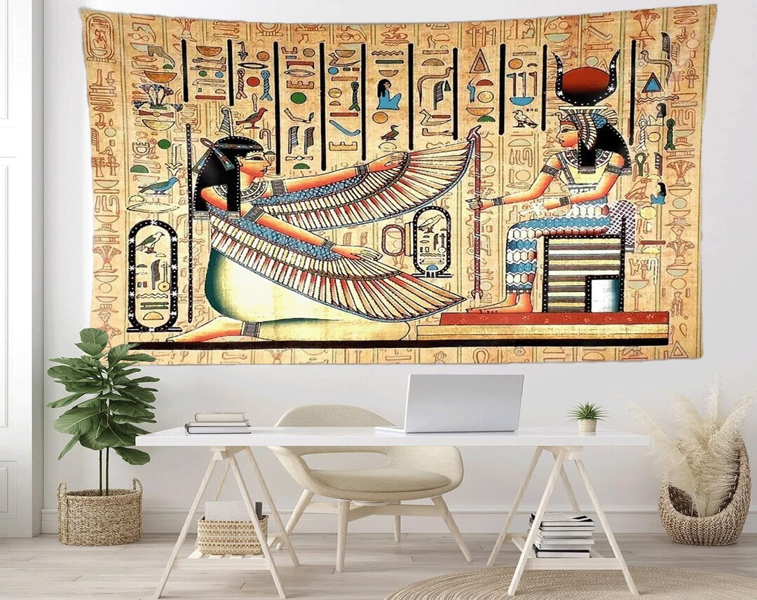 Egyptian Tapestry: Ancient Egyptian Wall Decor Historical Wall Hanging ...