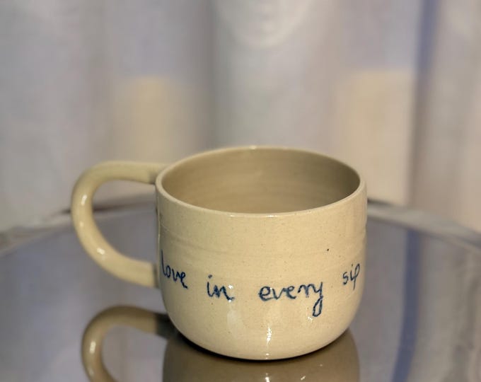 Romantic Handmade Pottery Mug for Valentine's Day Valentine's Day ...