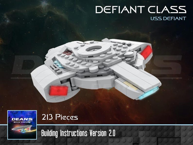 Defiant Class USS Defiant NX-74205 - Building Instructions & Parts List ...
