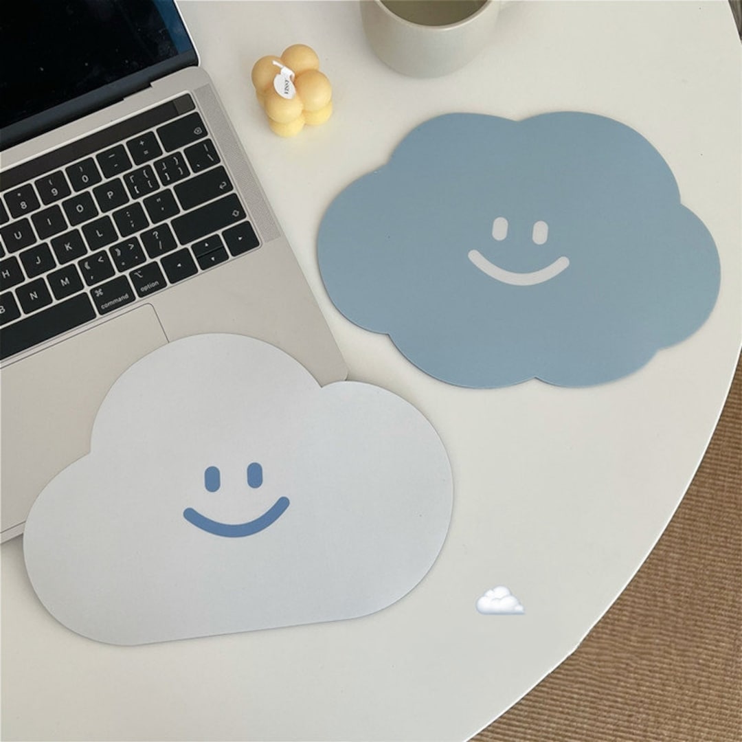 Cute Cloud Mousepad Small Mousepad Kawaii Mouse Mat Cute - Etsy
