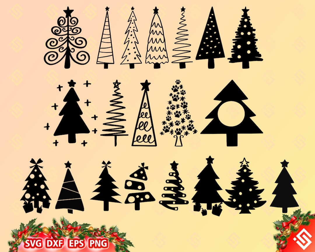Christmas Tree Svg Bundle, Christmas Tree Svg, Christmas Tree Png ...