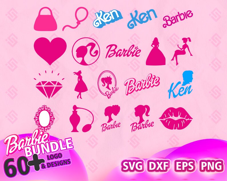 Barb Svg Bundle Svg Princess Silhouette Pink Doll Svg Girl Svg Svg