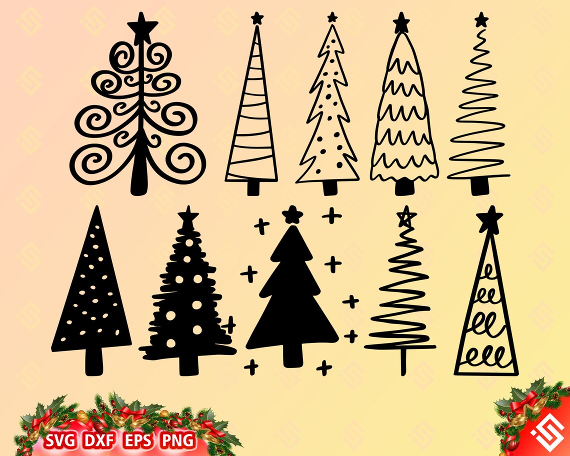 Christmas Tree Svg Bundle, Christmas Tree Svg, Christmas Tree Png ...