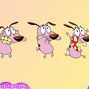 Courage the Cowardly Dog Svg Bundle Cut Files for Cricut and Silhouette ...