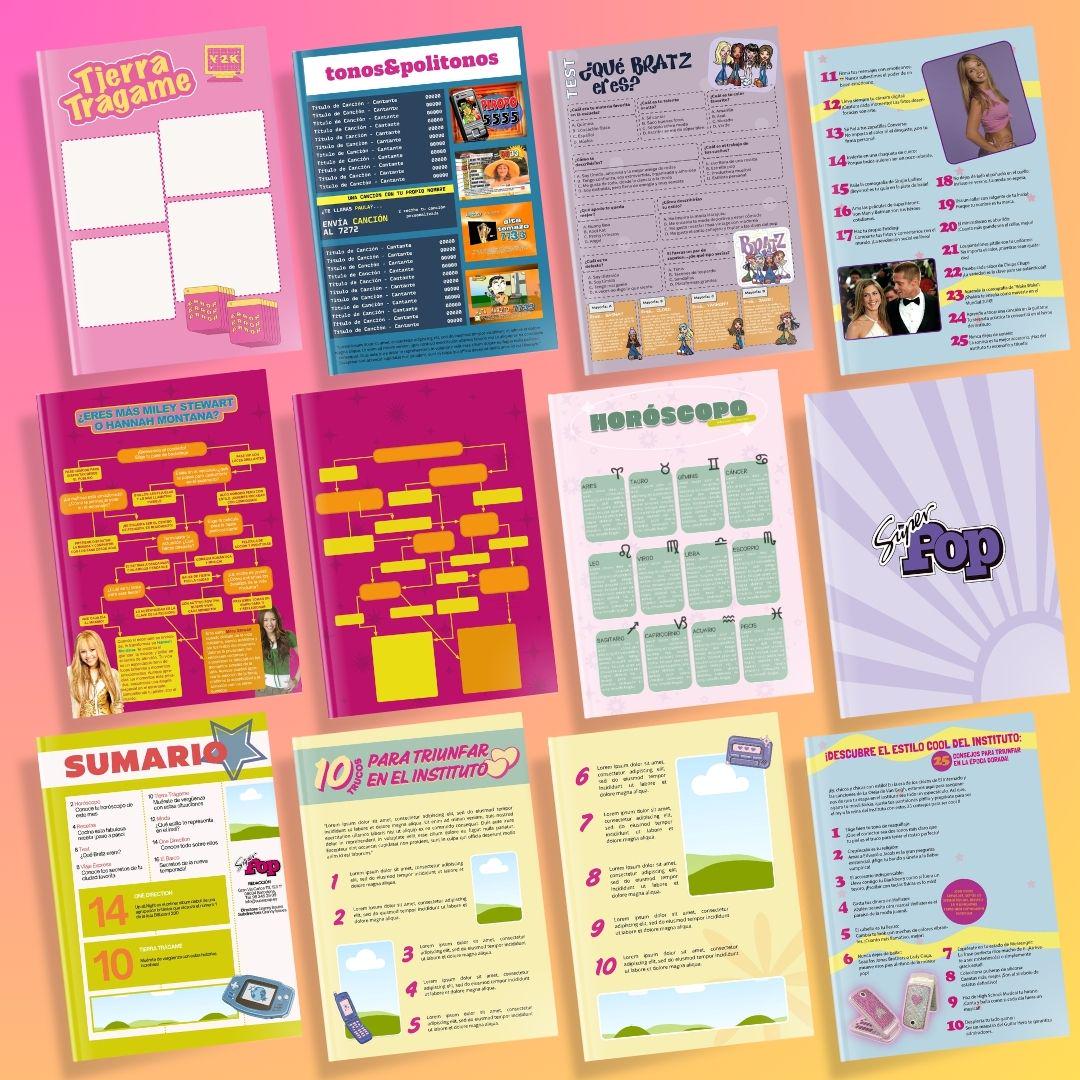 Millennial Magazine Canva Template | Superpop | Customizable | Digital ...