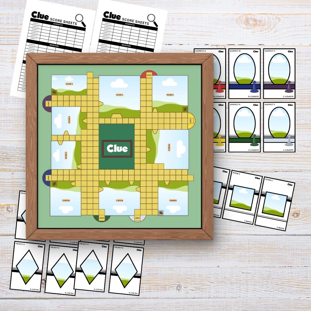 Custom Clue Template - Canva Edition | Digital Download | Blank Clue ...
