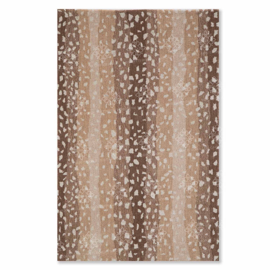 Cheetah Antelope Modern Tufted Rug, Dotted Wool Rug, Animal Print Floor ...