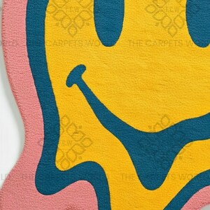 Irregular Shape Emoji Rug, Unique Abstract Hand Tufted Rug, 100% NZ ...
