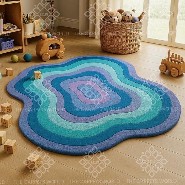 Blob Rug - Etsy