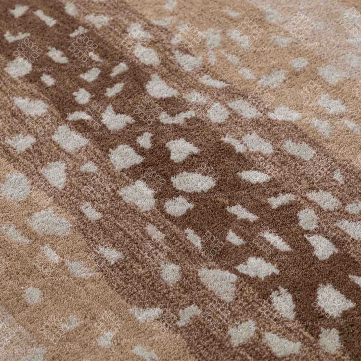 Cheetah Antelope Modern Tufted Rug, Dotted Wool Rug, Animal Print Floor ...