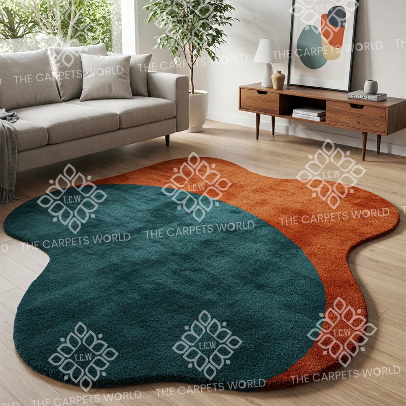 Abstract Shaped Rug - Etsy