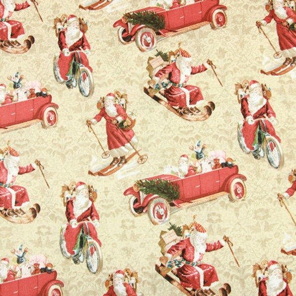 Santa Claus Fabric - Etsy