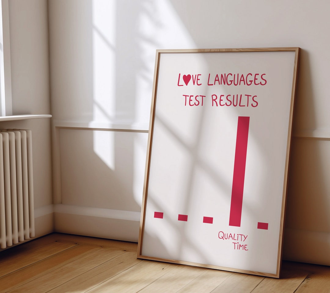 Quality Time Love Language Art Print, Digital Download, Printable Wall ...