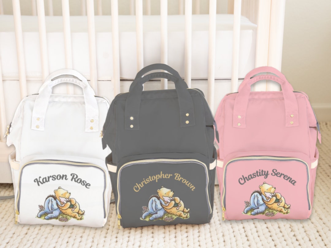 Winnie the Pooh Baby Bag Custom Diaper Bag Classic Winnie the Pooh ...