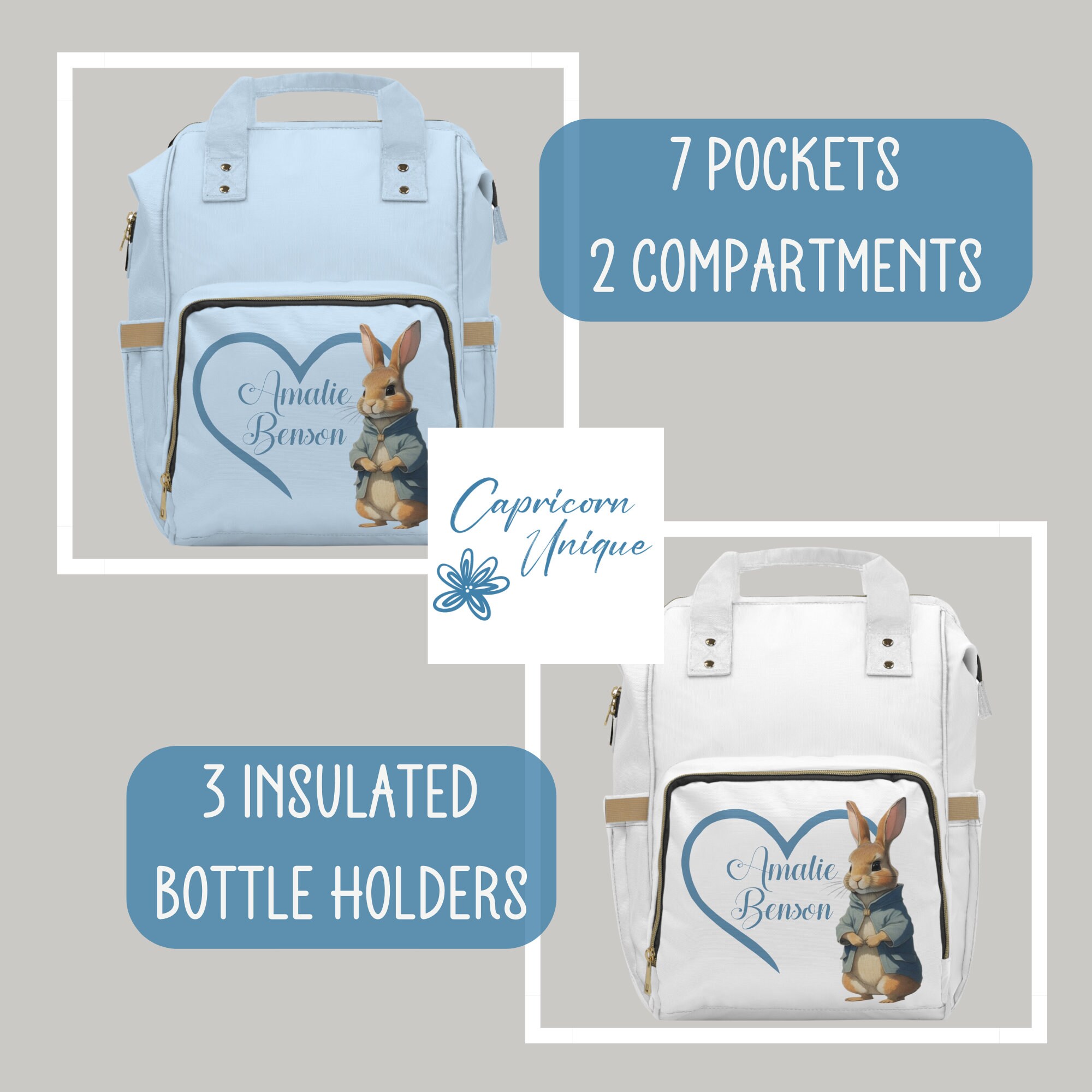 Personalized Peter Rabbit Diaper Large Spacious Diaper Bag - Etsy