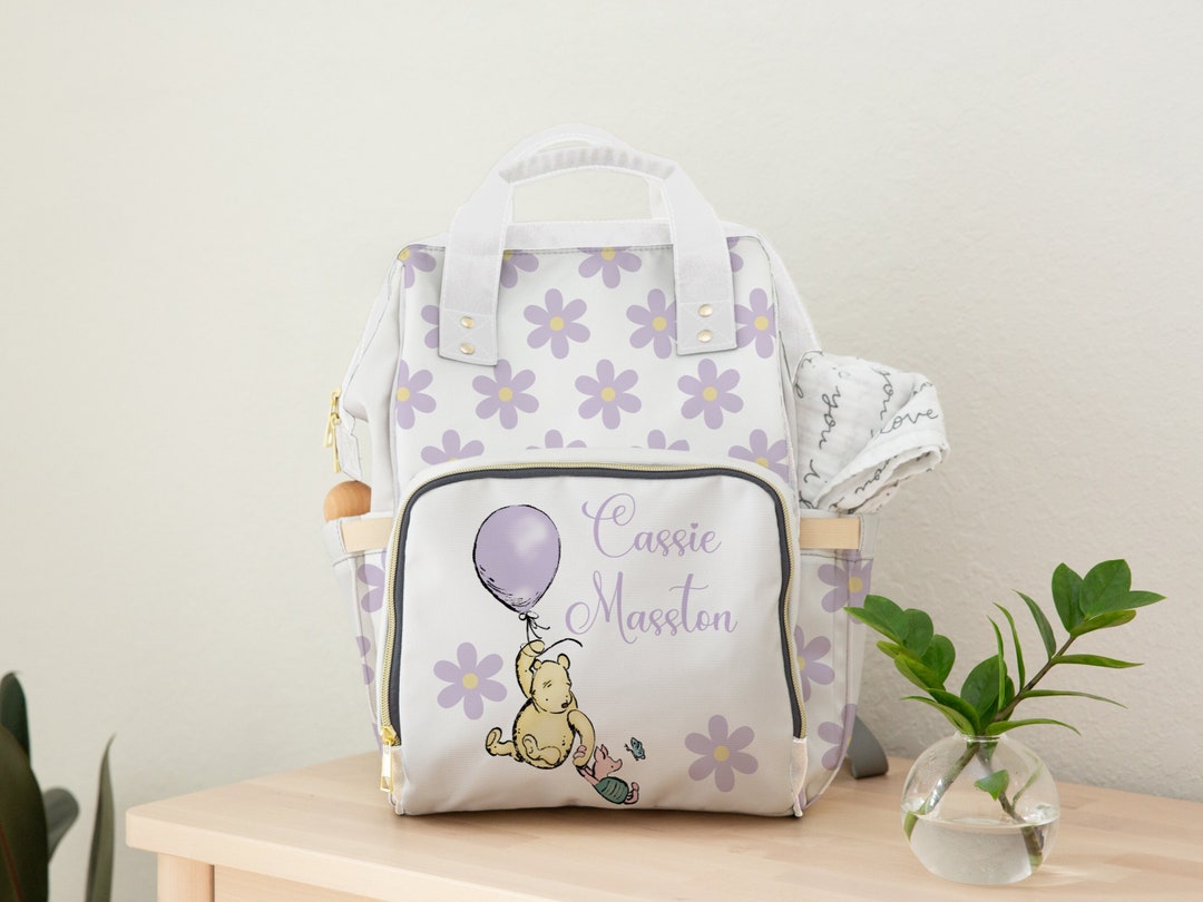 Personalized Winnie the Pooh Diaper Bag, Pooh Bear Diaper Bag, Extra ...