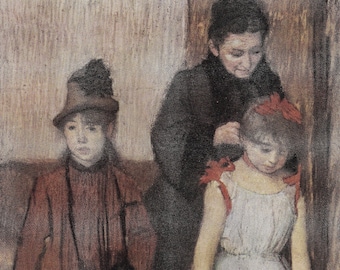 1958 DEGAS Print - "the Tub" (1886) - - Degas Wall Art - Vintage Print ...