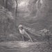 1870 GUSTAVE DORE Print - "dante and the River of Lethe" - Dore Wall ...
