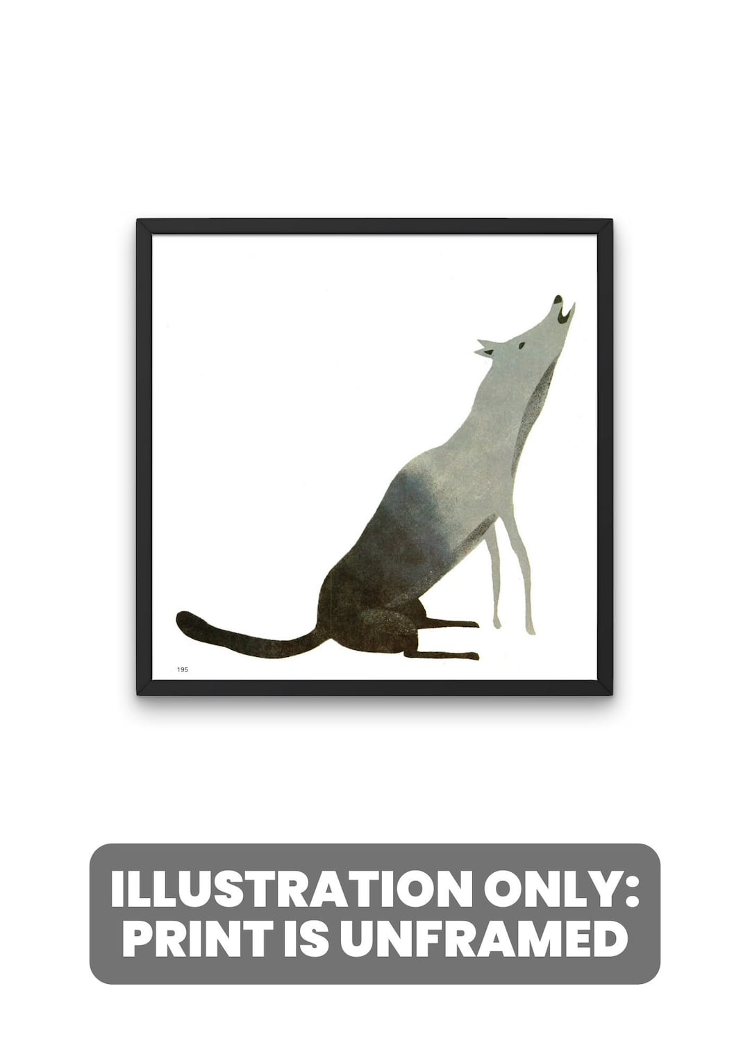 1974 INUIT ART - "wolf" - Noah - Eskimo Wall Art - Inuit Folk Art ...