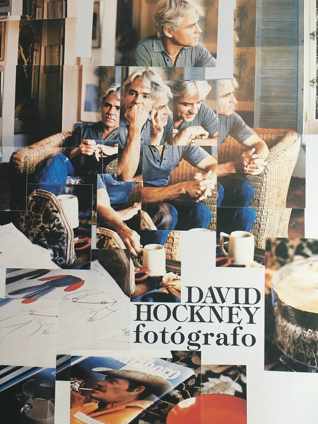 1987 DAVID HOCKNEY Print Fotografo Lisbon 1985, Exhibition Poster ...