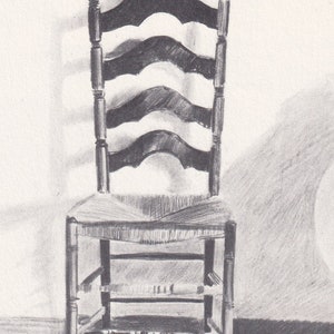 1978 DAVID HOCKNEY - "chair, 1972" Print - Hockney Art - Hockney Wall ...