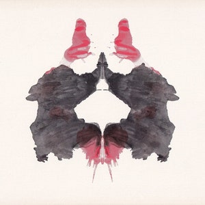1948 RORSCHACH INKBLOT TEST Card - Inkblot Test Print - Psychology Wall ...