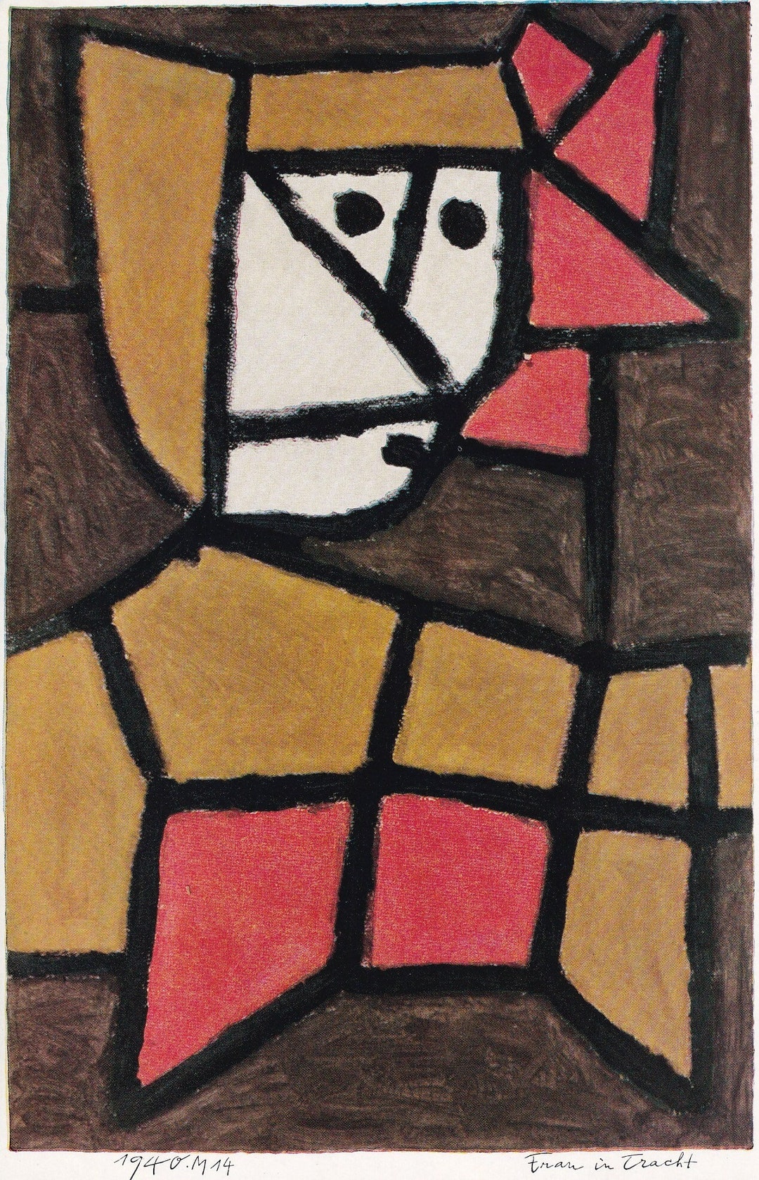 1958 PAUL KLEE Print - "woman in Native Costume'" (1940) - Klee Wall ...