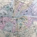 1895 Large DUBLIN CITY PLAN Original Antique Map Bacon Map Large Wall ...
