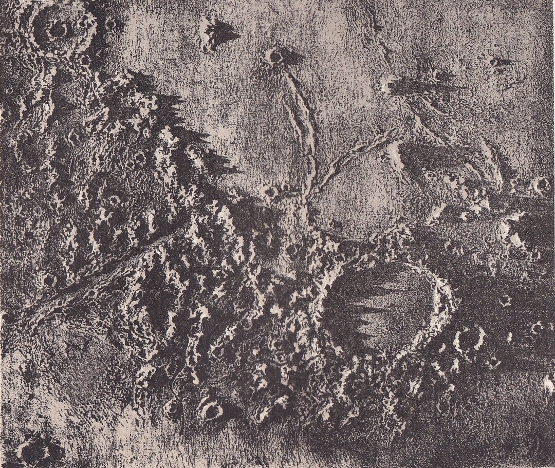 1905 MOON CRATER: PLATO Print - Astronomy Print, the Moon - Astronomy ...