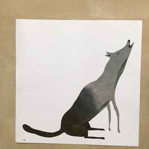 1974 INUIT ART wolf Noah Eskimo Wall Art Inuit Folk Art Native Canadian ...