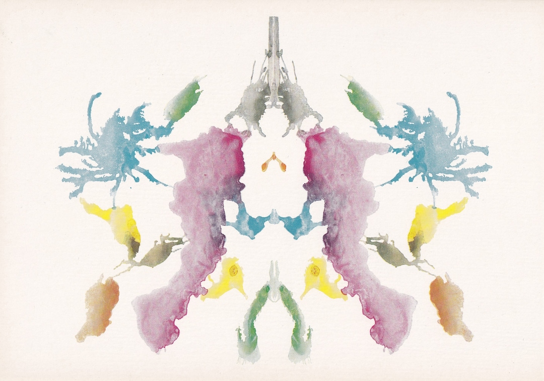 1948 RORSCHACH INKBLOT TEST Card - Inkblot Test Print - Psychology Wall ...