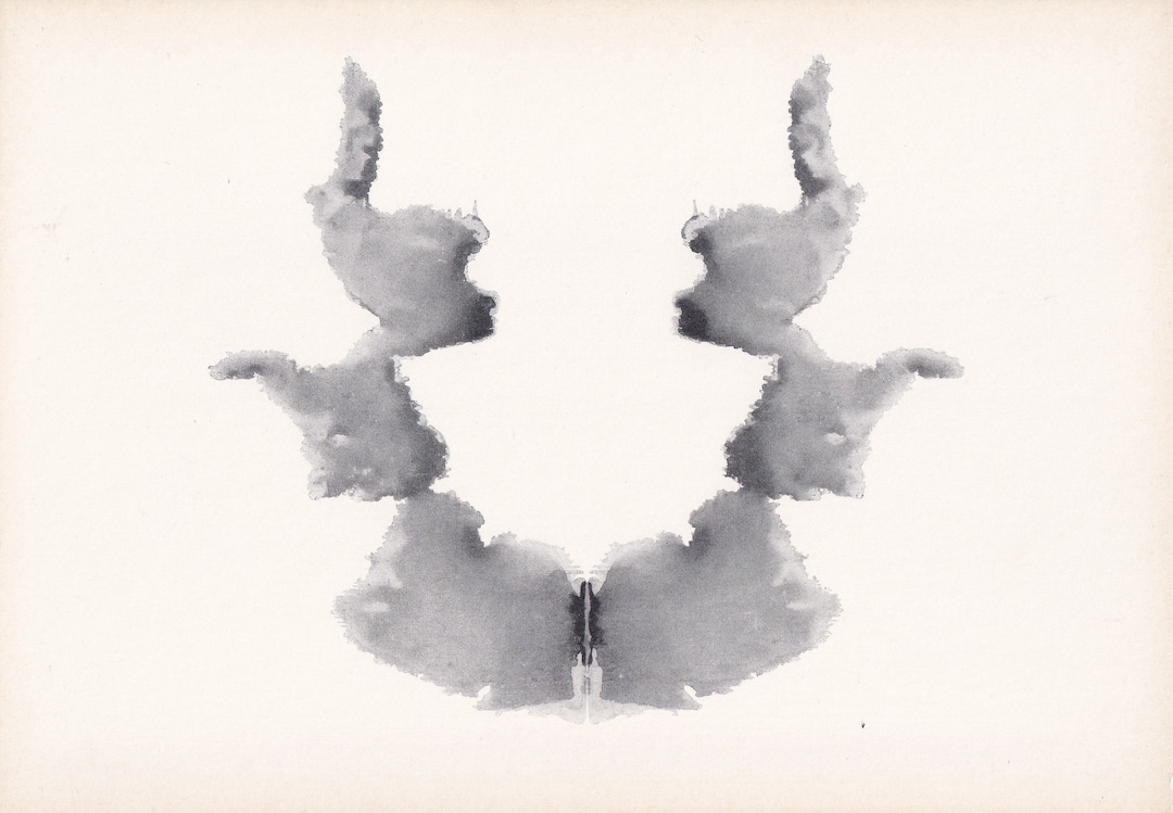 1948 RORSCHACH INKBLOT TEST Card - Inkblot Test Print - Psychology Wall ...