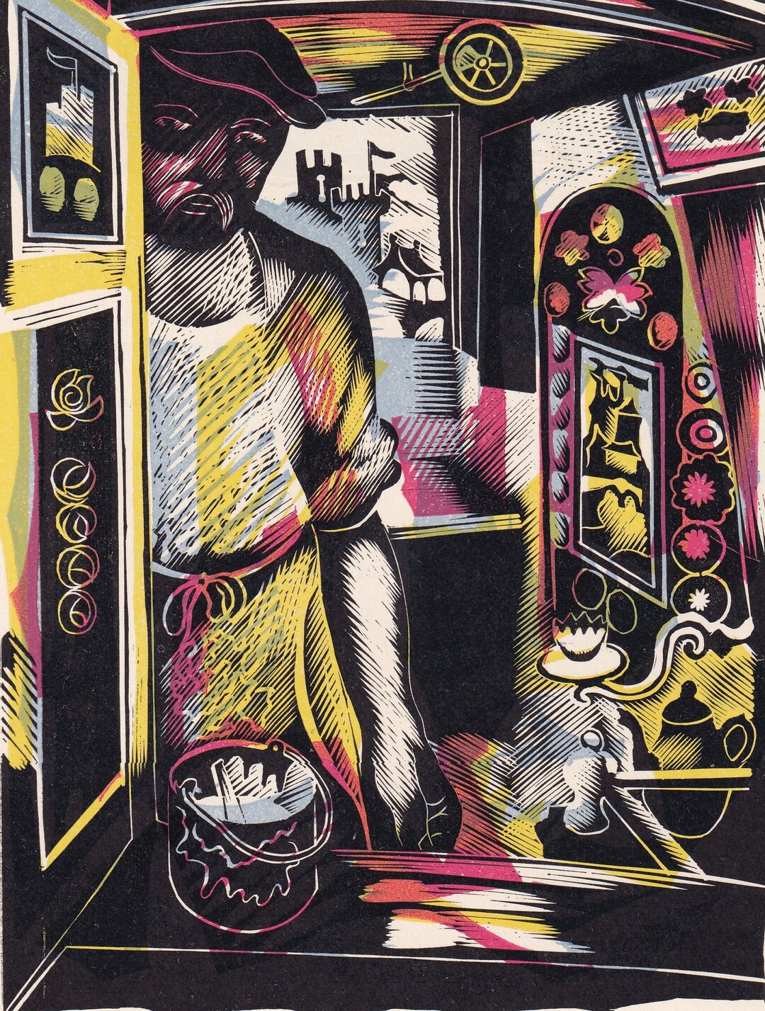 1950 JOHN O'CONNOR Wood Engraving & Linocut Print - 'mr Penn' - From ...