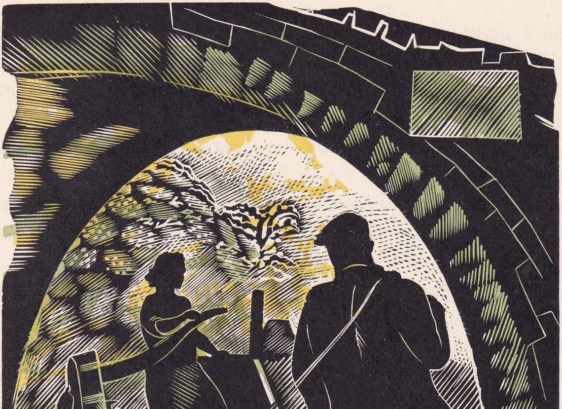 1950 JOHN O'CONNOR Wood Engraving & Linocut Print - Etsy