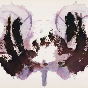1958 HOLTZMAN INKBLOT TEST Card - Inkblot Test Print - Psychology Wall ...