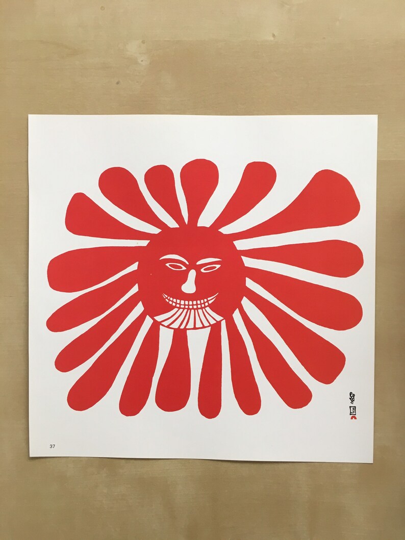 1974 INUIT ART the Woman Who Lives in the Sun - Etsy