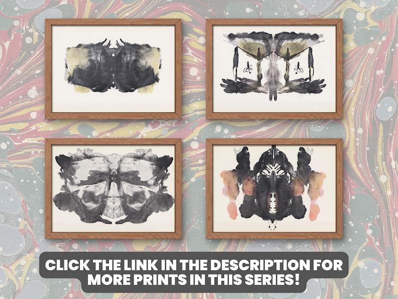 Original 1958 HOLTZMAN INKBLOT TEST Card - Inkblot Test Print ...