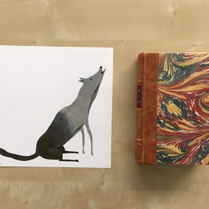 1974 INUIT ART wolf Noah Eskimo Wall Art Inuit Folk Art Native Canadian ...