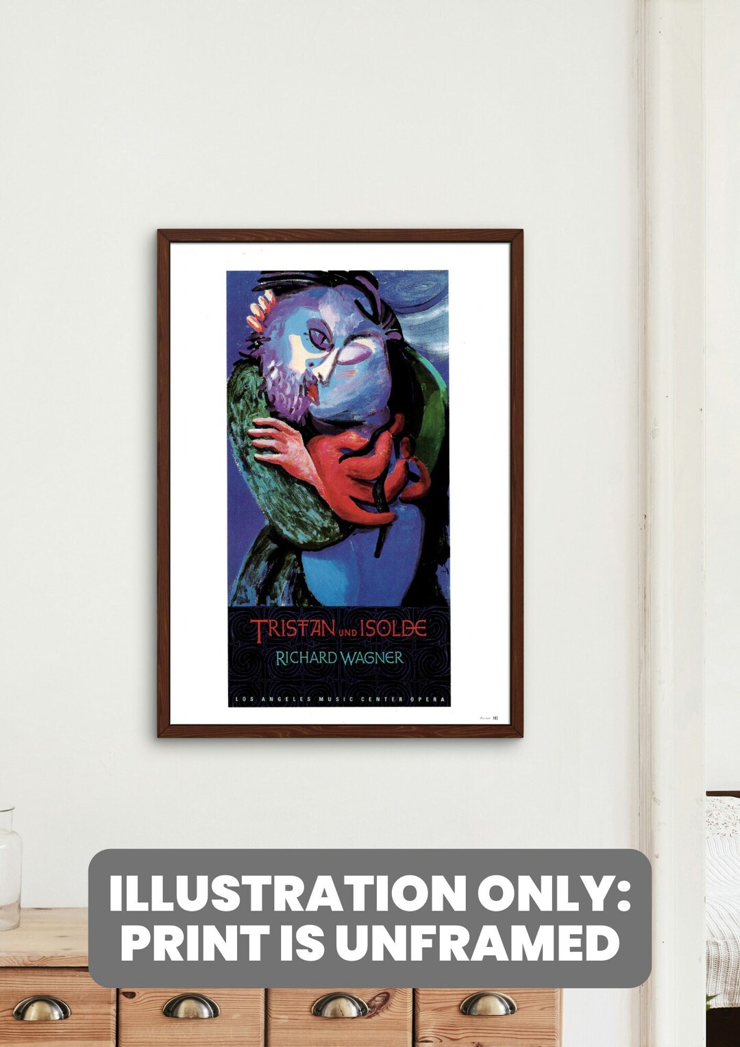 1994 DAVID HOCKNEY Print - "tristan and Isolde", Exhibition Poster ...