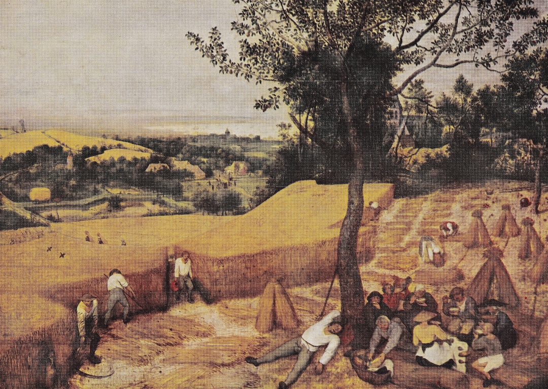 1958 BRUEGEL Print - "the Harvesters" (1565) - - Bruegel Wall Art ...