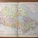 1890 CANADA MAP Bartholomew Map Antique Map of Canada Original Antique ...