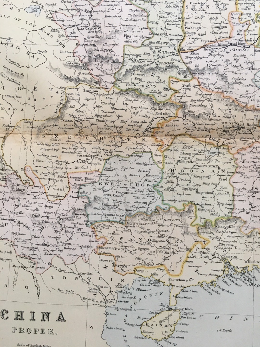 1891 CHINA MAP - Antique Chinese Map - Asian History, Cartography ...