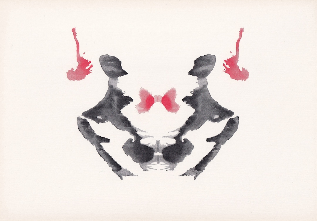 1948 RORSCHACH INKBLOT TEST Card - Inkblot Test Print - Psychology Wall ...