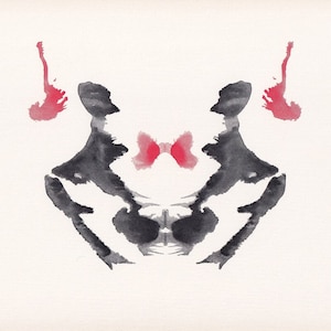 1948 RORSCHACH INKBLOT TEST Card - Inkblot Test Print - Psychology Wall ...