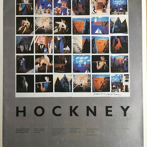 1987 DAVID HOCKNEY Print - Gallery of Ontario 1984, Exhibition Poster ...