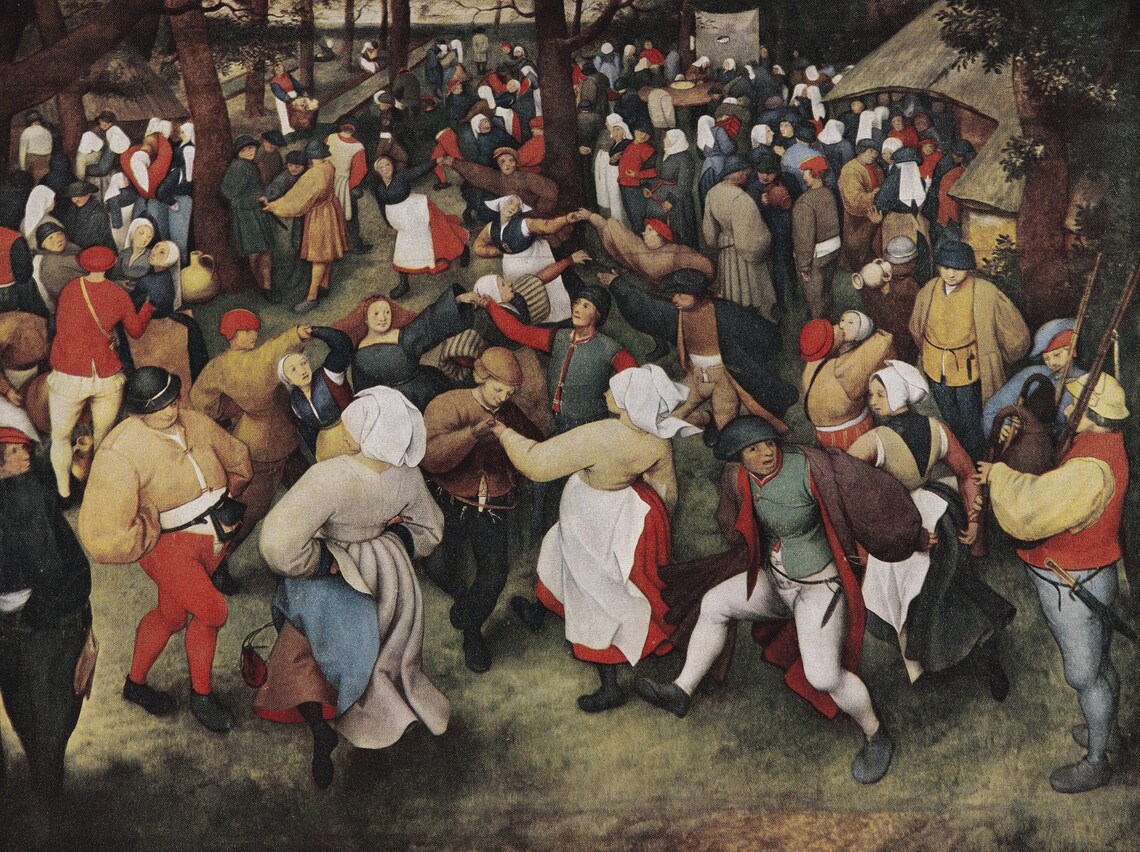 1958 BRUEGEL Print the Wedding Dance 1566 - Etsy