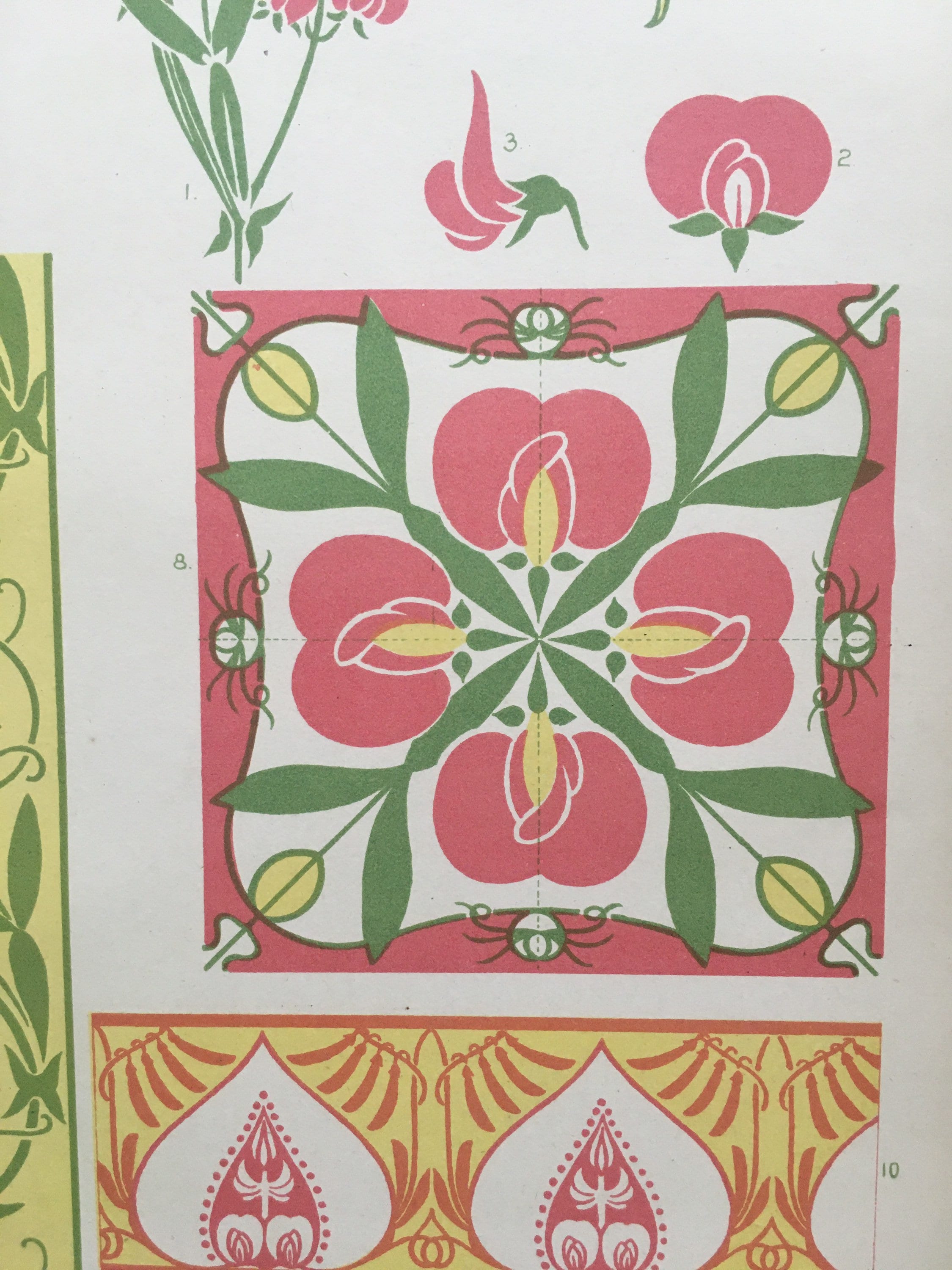 1903 ART NOUVEAU Sweet Pea Print Art Nouveau Wall Art Art - Etsy